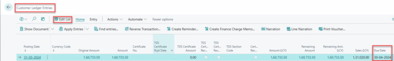 Change Due Dates in D365 Business Central – Easy Guide