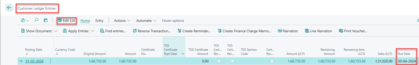Change Due Dates in D365 Business Central – Easy Guide